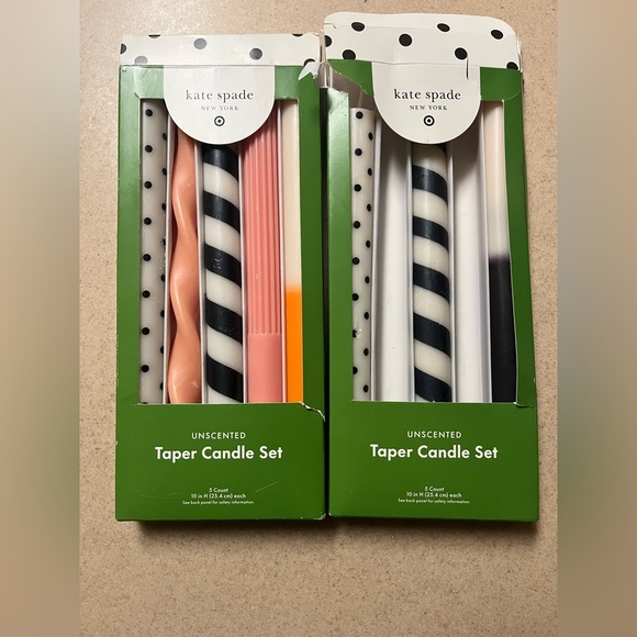 kate spade | Accents | Kate Spade Unscented Taper Candle Stick Set ...